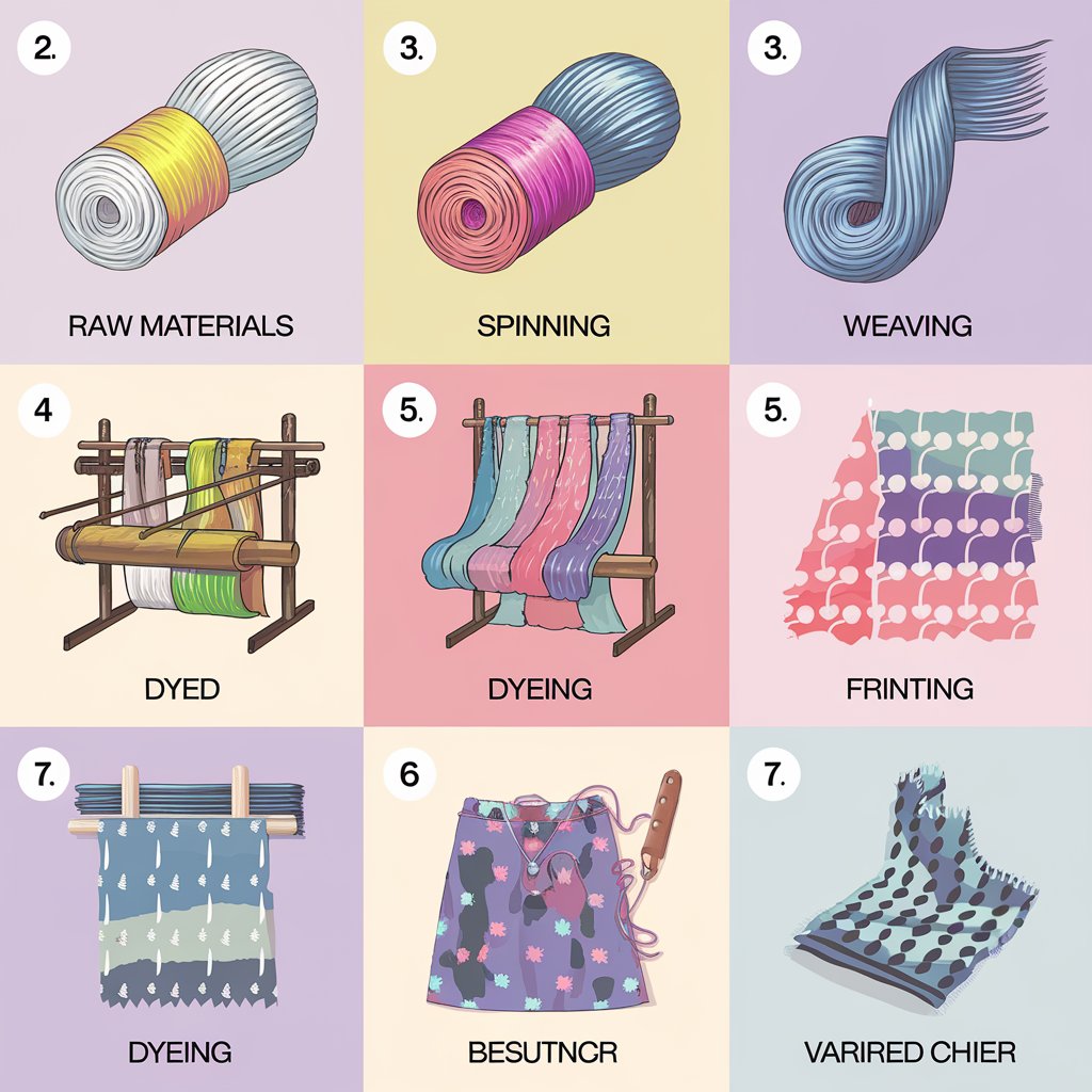 Les étapes de la fabrication textile : de la création au produit fini ...