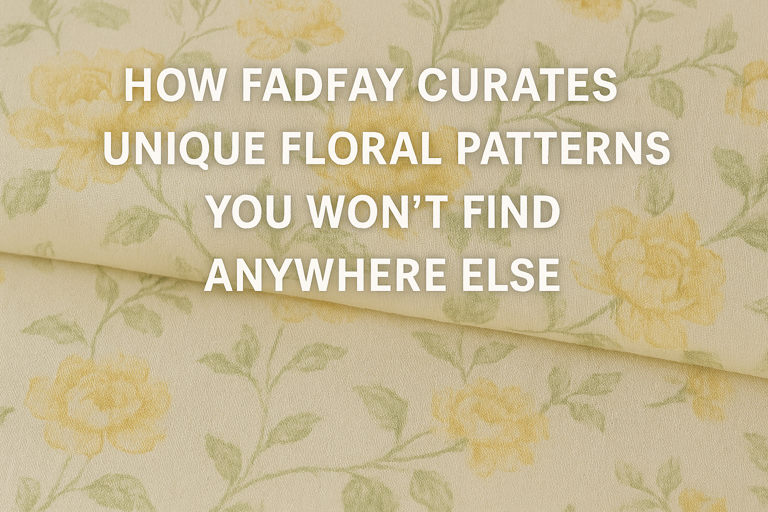 How FADFAY Curates Unique Floral Patterns You Won’t Find Anywhere Else